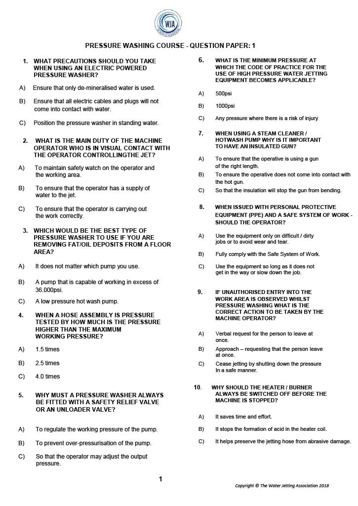 Pressure Washing (PW) Archives - Page 2 of 2 - Water Jetting Association